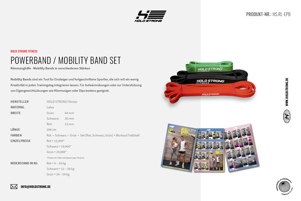 Klimmzughilfe – Mobility Bands in verschiedenen Stärken – VOGT TRAINING ...