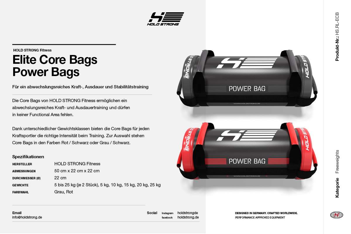 HOLD STRONG Elite Core Bags / Power Bags – VOGT TRAINING Equipment