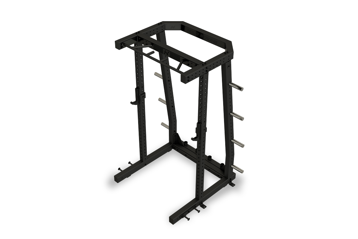 HOLD STRONG Fitness ELITE Half Rack (gekürzt) inkl. Multigrip Pullup ...