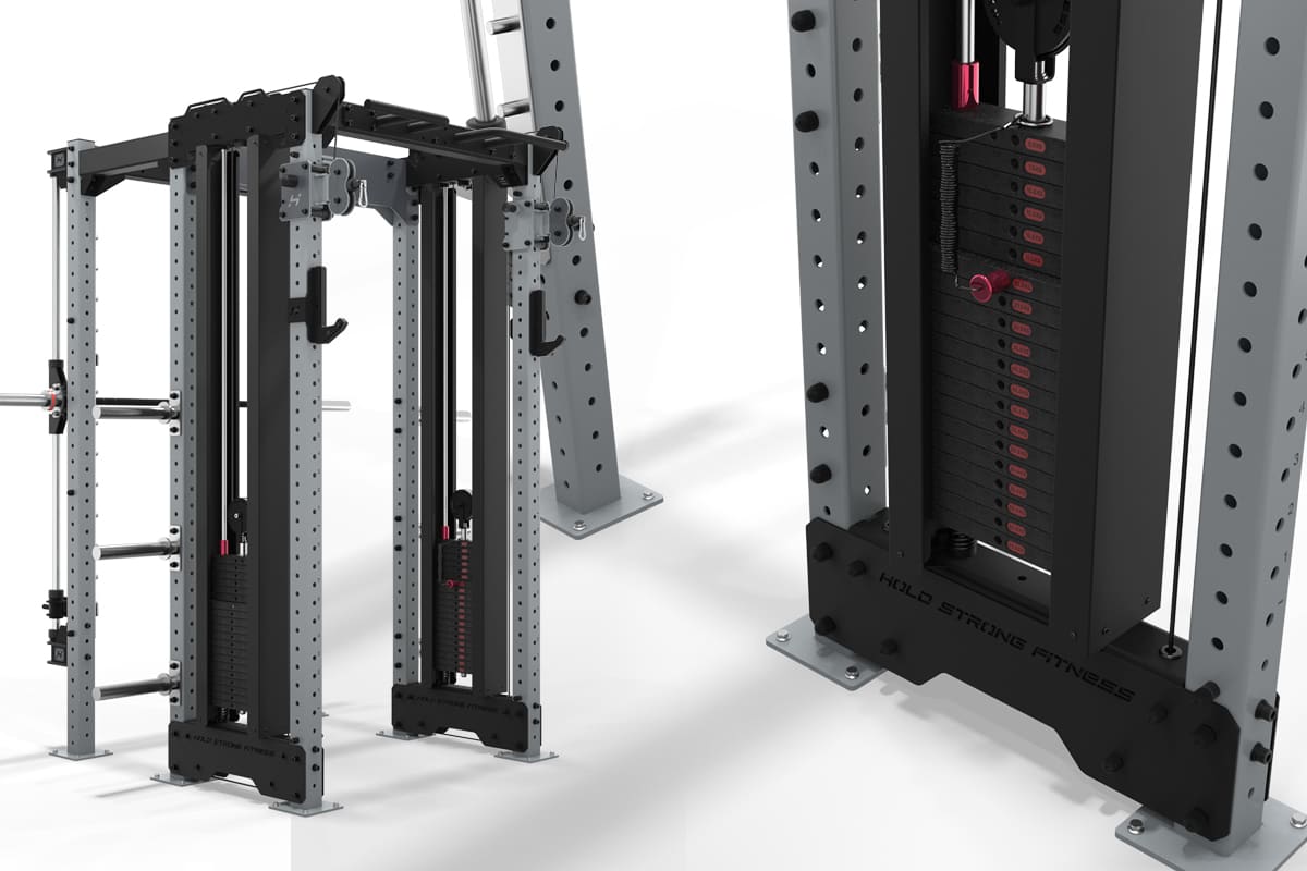 HOLD STRONG Fitness Athletic Rack Pro – inkl. Kabelzugstation und ...